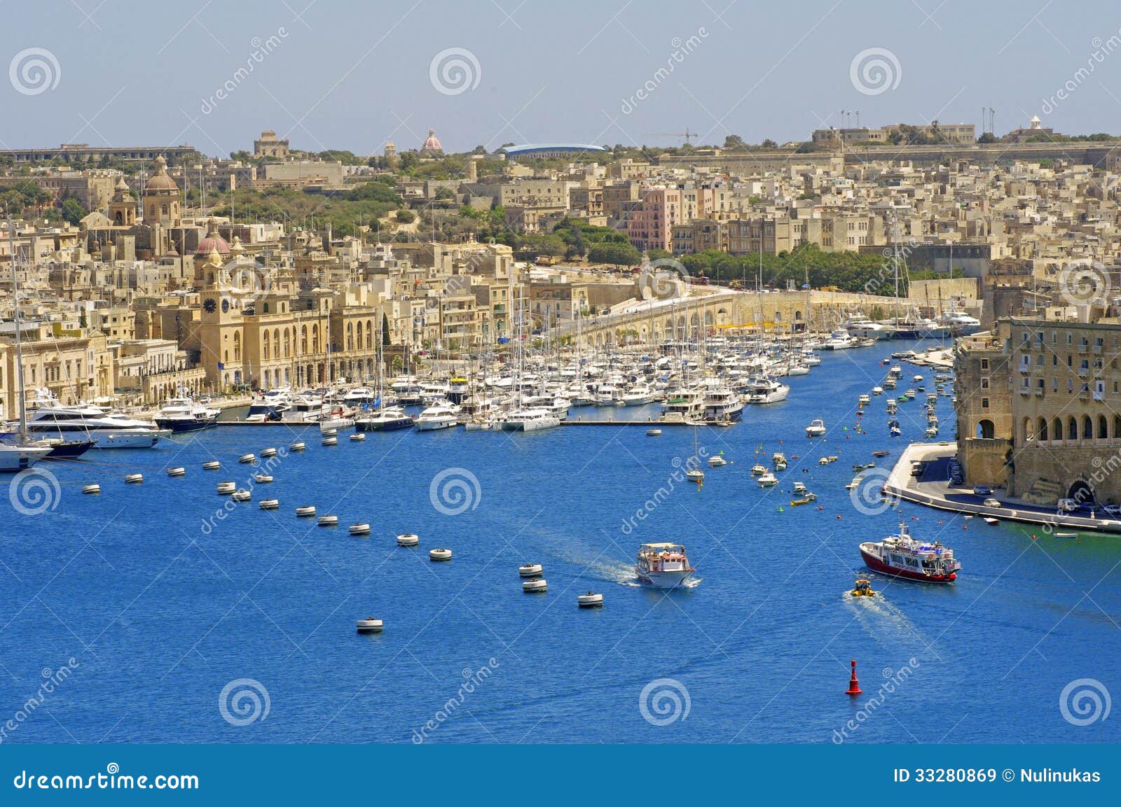 Vue De Port De La Valette, Capitale D'île De Malte Image stock - Image ...