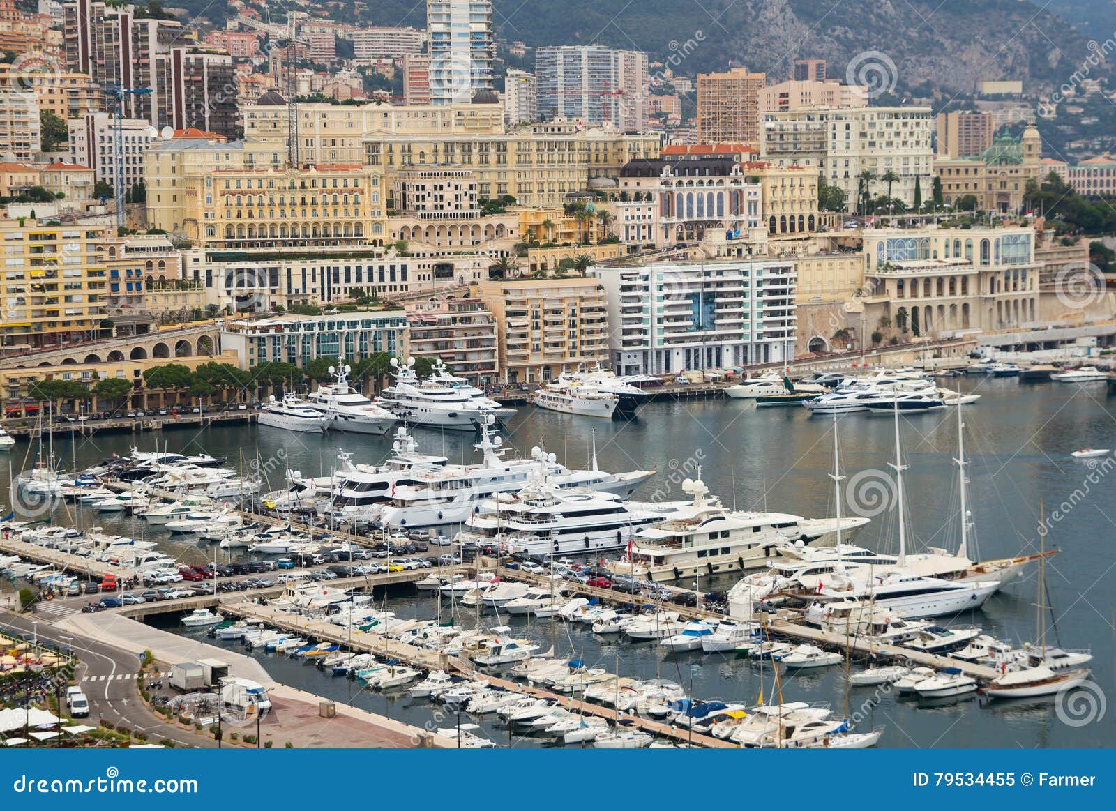 Vue de port du Monaco image stock. Image du monaco, célèbre - 79534455