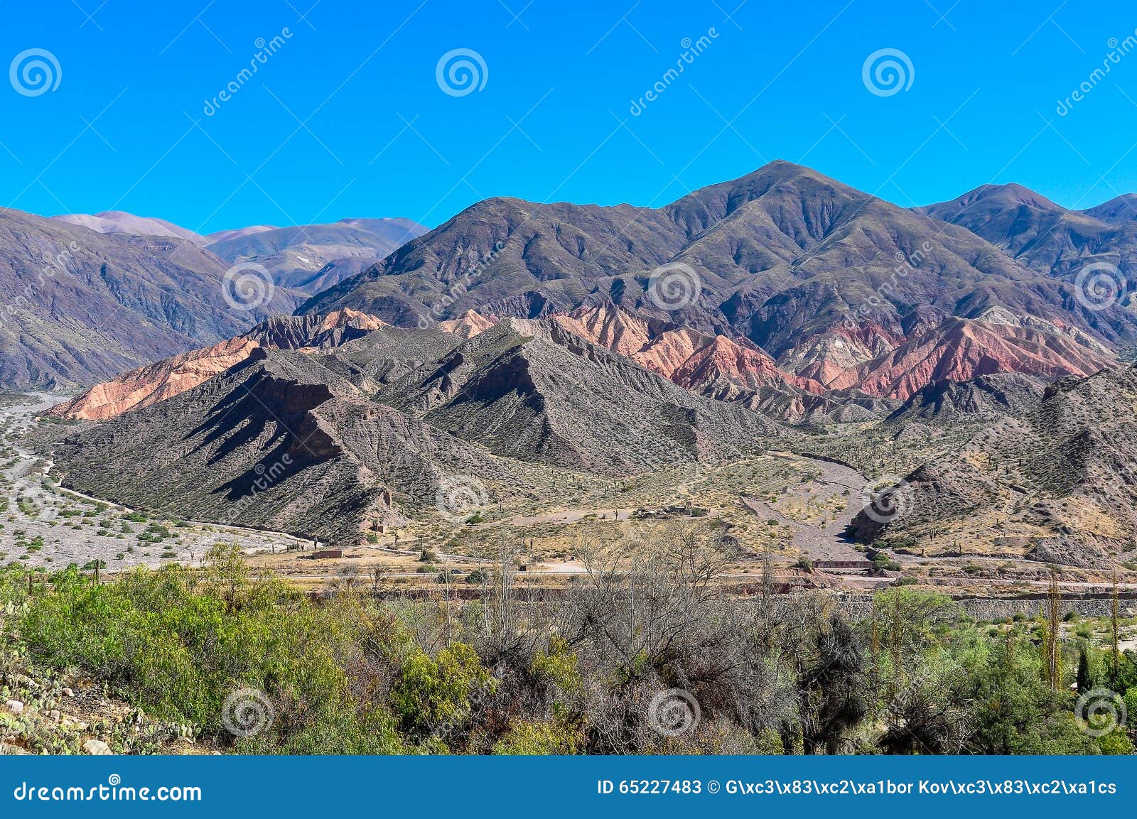 Vue De Quebrada De La Humahuaca, Argentine Image stock - Image du ...