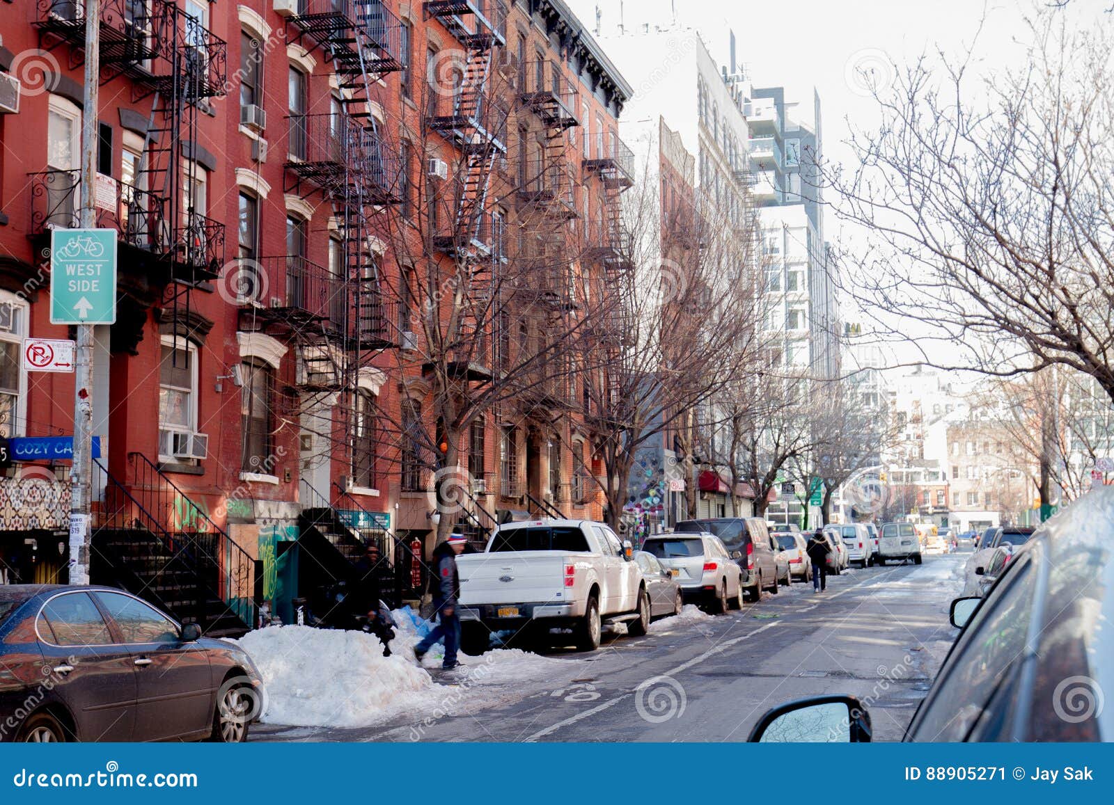 Vue De Rue De New York City Photo éditorial - Image du abstrait, rues ...