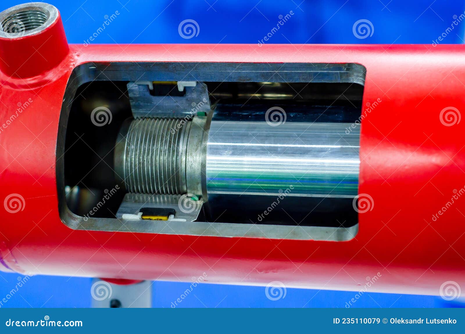 Vue De Section D'un Piston Hydraulique Image stock - Image du bras ...