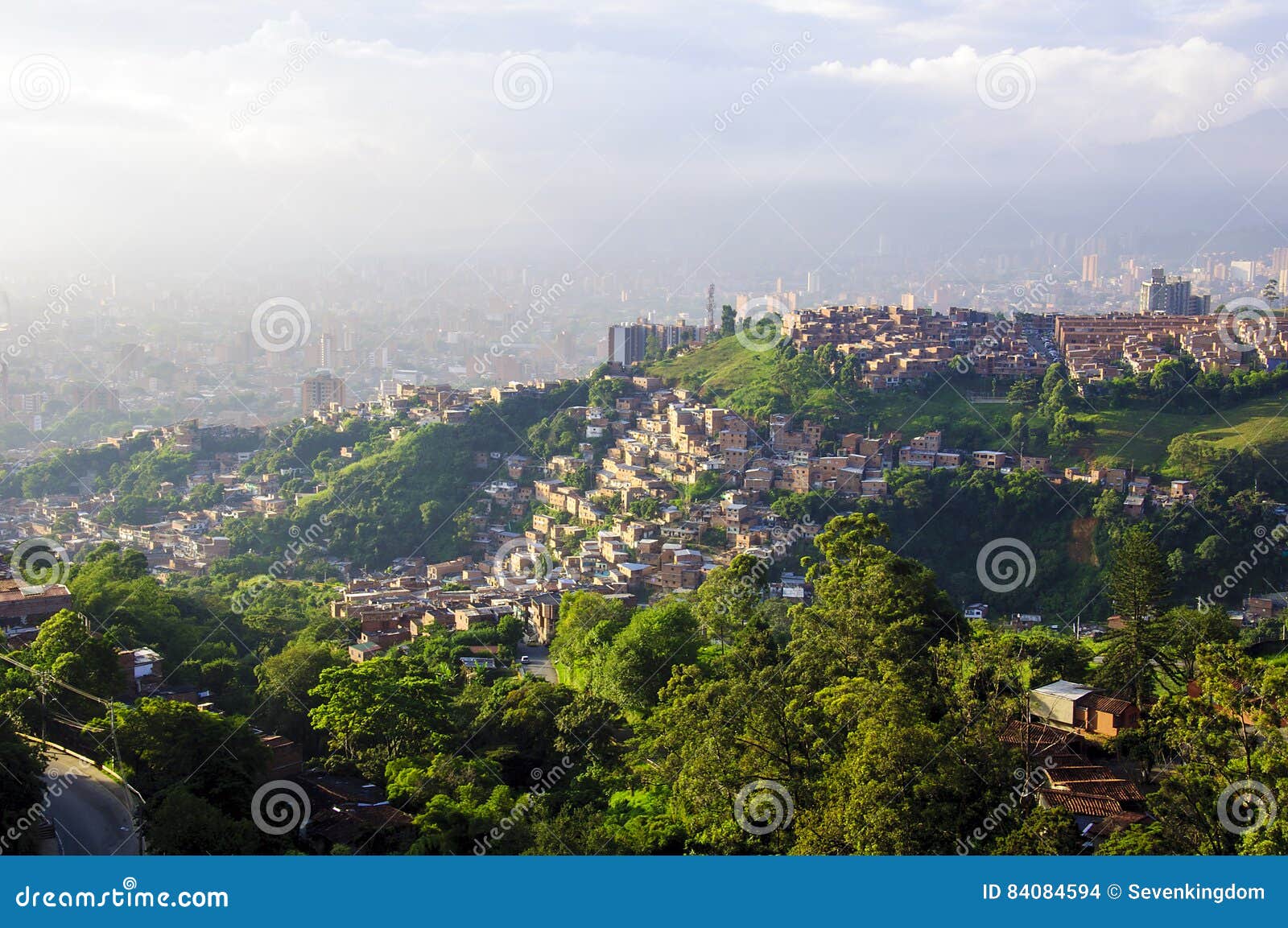 Vue De Ville De Medellin, Colombie Photo stock - Image du colombien ...