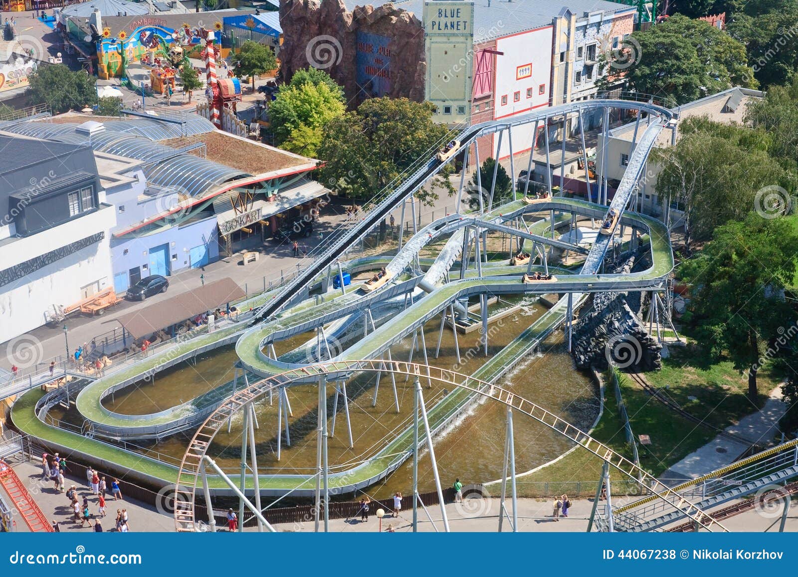 Vue Du Parc D'attractions De Prater Vienne Photo stock éditorial ...