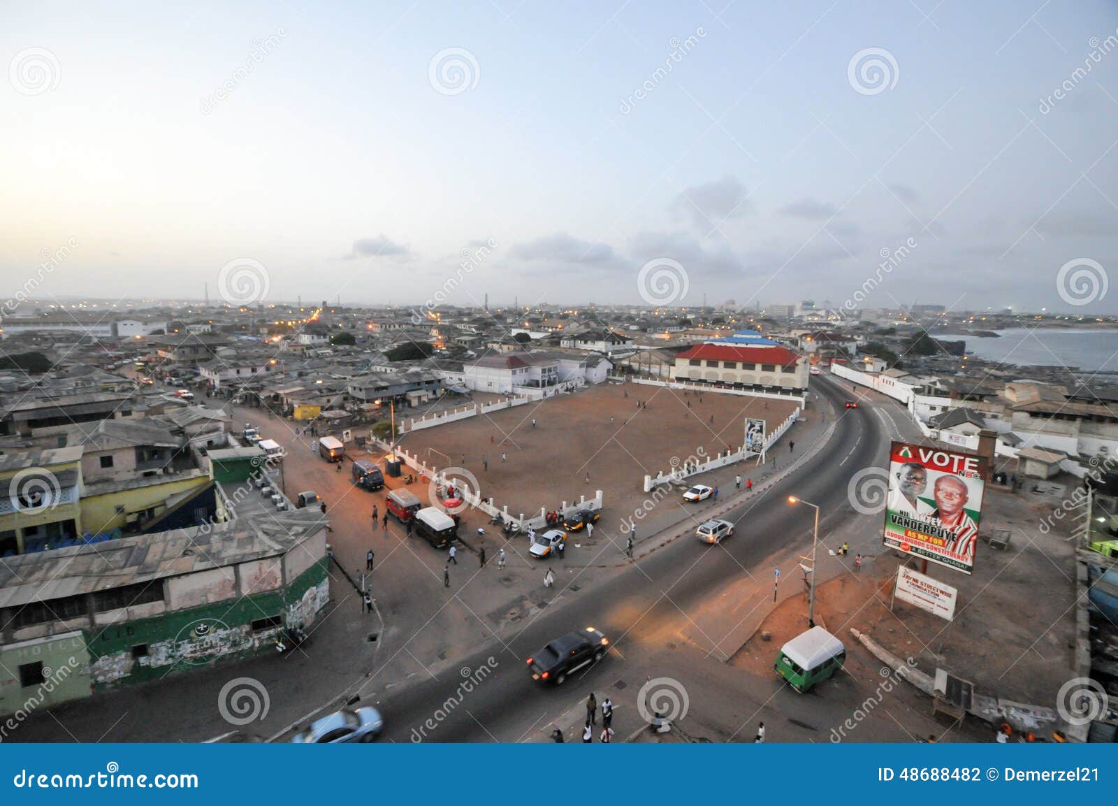 Vue Panoramique D'Accra, Ghana Photographie éditorial - Image du ville ...