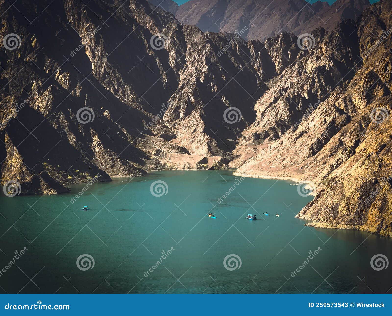 Vue Panoramique Du Barrage De Hatta Dubai Uae Image stock - Image du ...