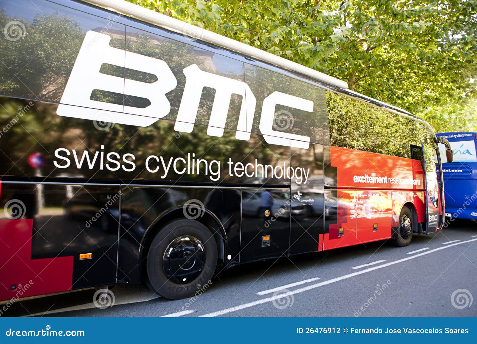 Vuelta 2012 De La - BUS D'ÉQUIPE De BMC Photographie éditorial - Image ...