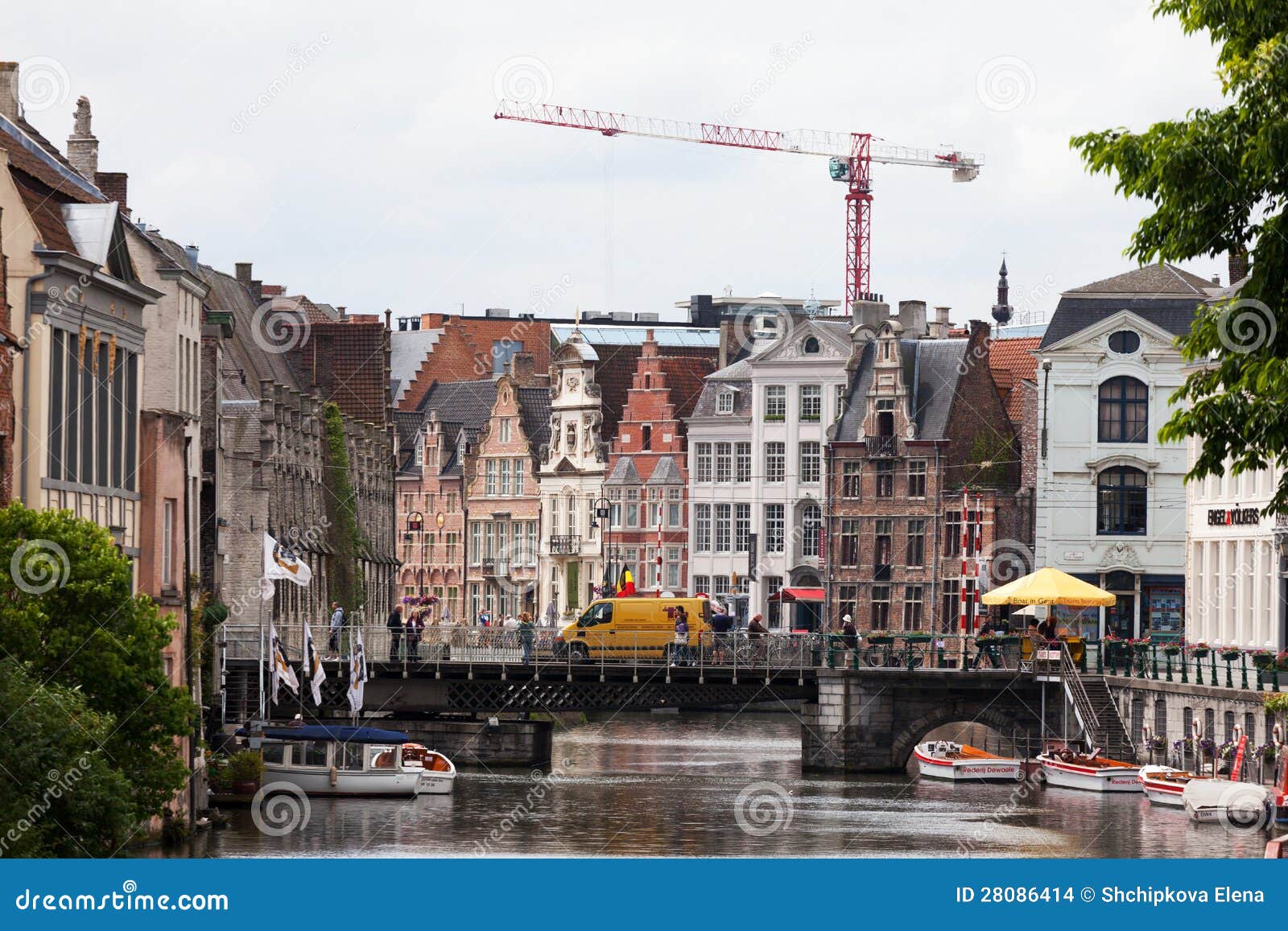 Vues De Gand Du Centre Historique Image stock éditorial - Image du ...