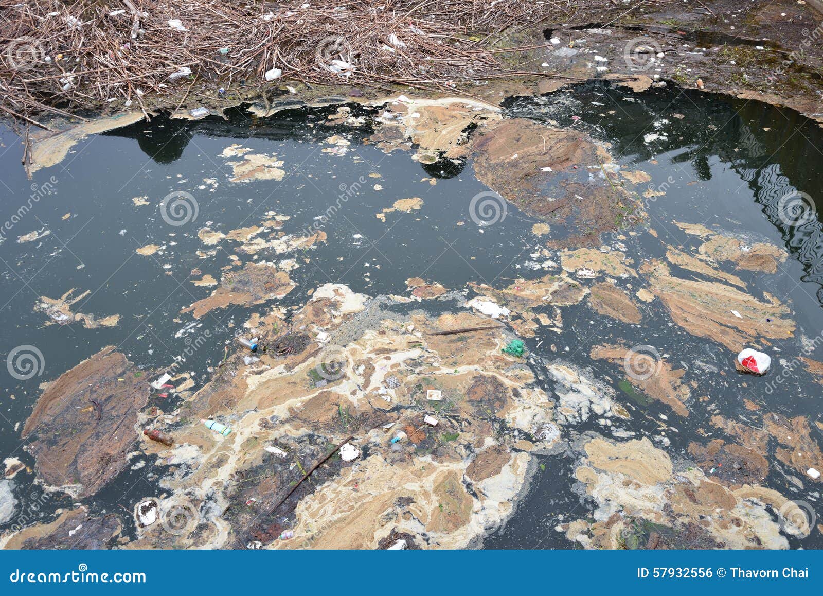 Vuil kanaal stock foto. Image of laag, milieu, insluiten - 57932556
