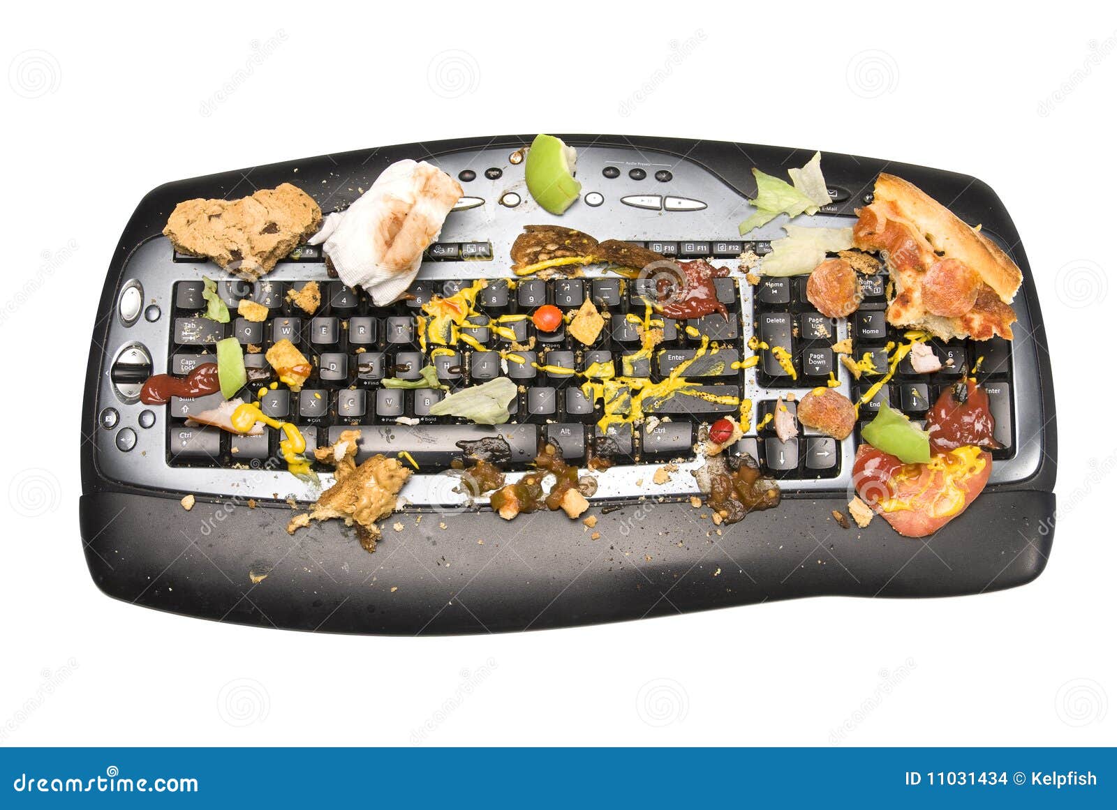 Vuil toetsenbord stock foto. Image of bacteriën, sleutels - 11031434