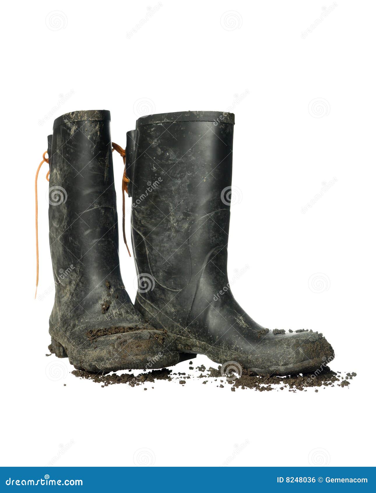 Vuile laarzen stock foto. Image of laarzen, klei, leven - 8248036