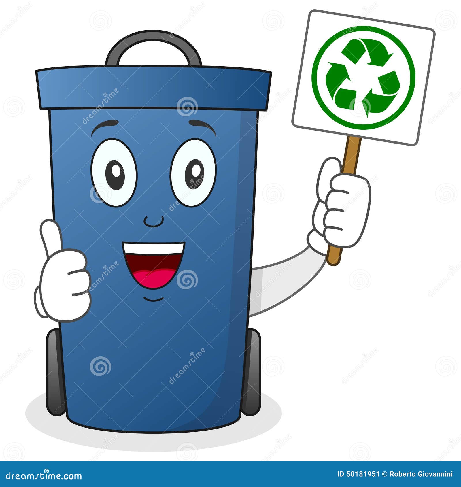 Vuilnisbak of Afval De Banner Van De Bakholding Vector Illustratie ...