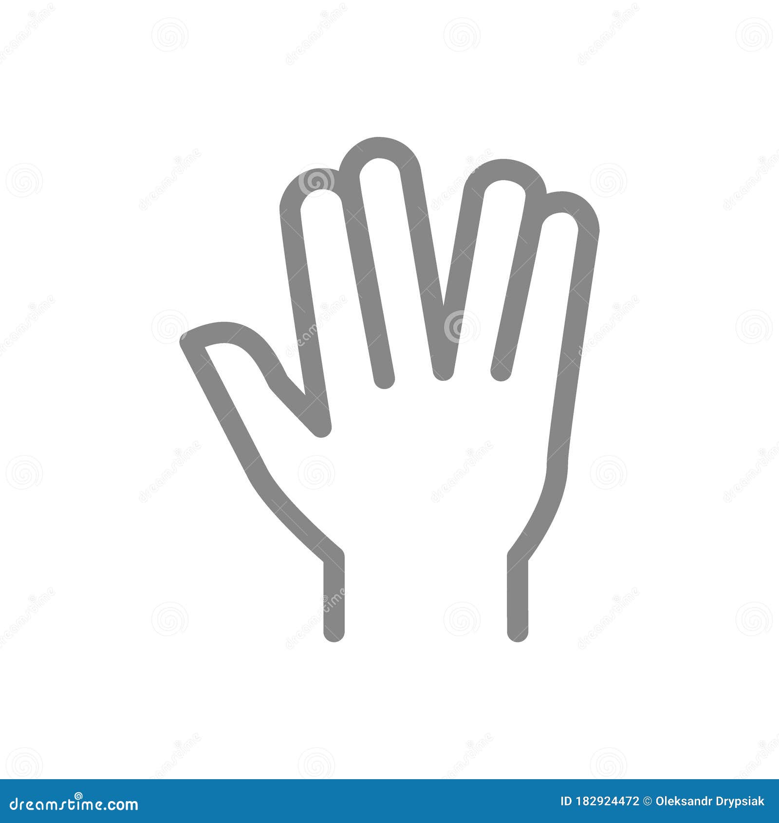 Vulcan Salute Line Icon. Live Long and Prosper Gesture Symbol Stock ... Vulcan Salute Line Icon. Live Long and Prosper Gesture Symbol Stock ...
