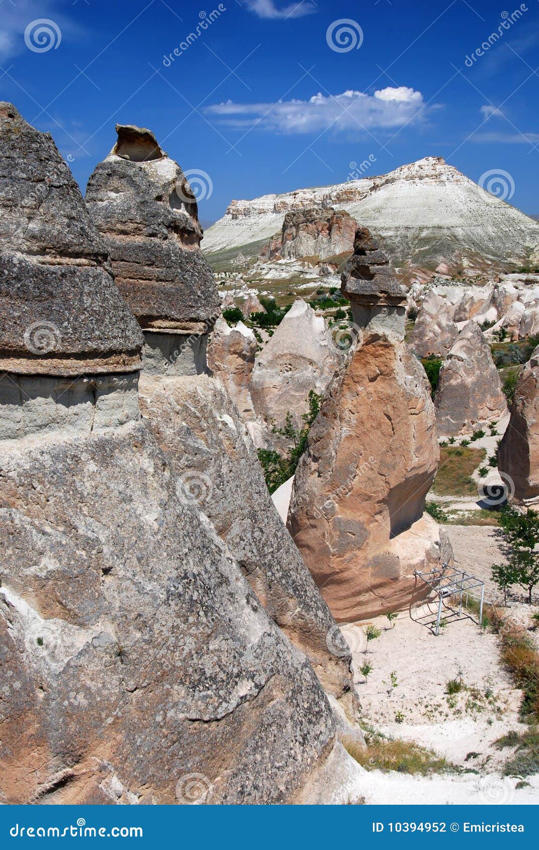 Vulcanic Landscape in Cappadocia Stock Photo - Image of touristic, arid ...