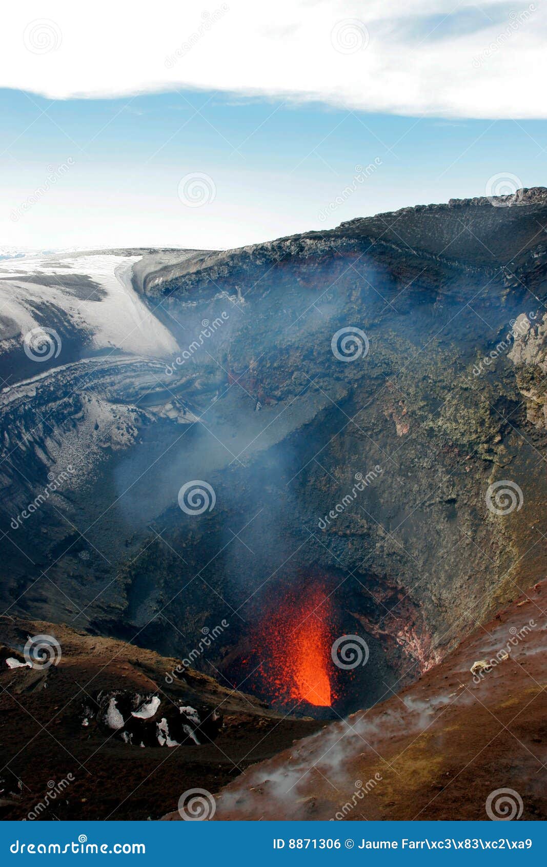 Vulcano stock photo. Image of magma, eruption, explotion - 8871306