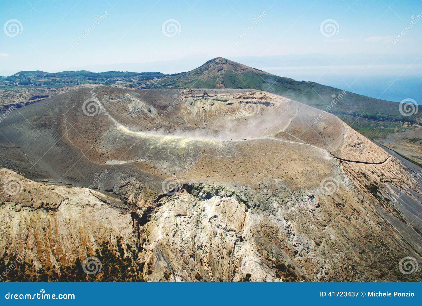 Vulcano stock image. Image of mountain, eolien, eolian - 41723437