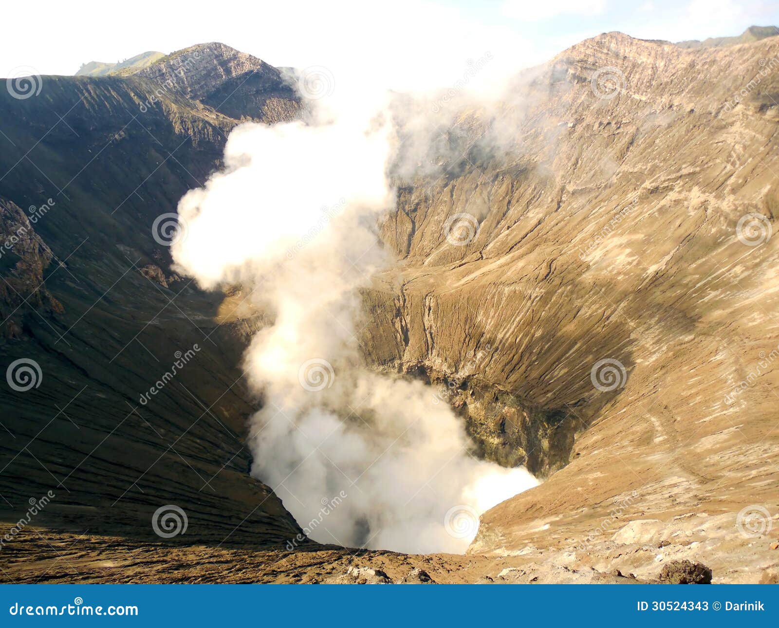 Vulcano Bromo stock image. Image of indonesia, java, sulphide - 30524343