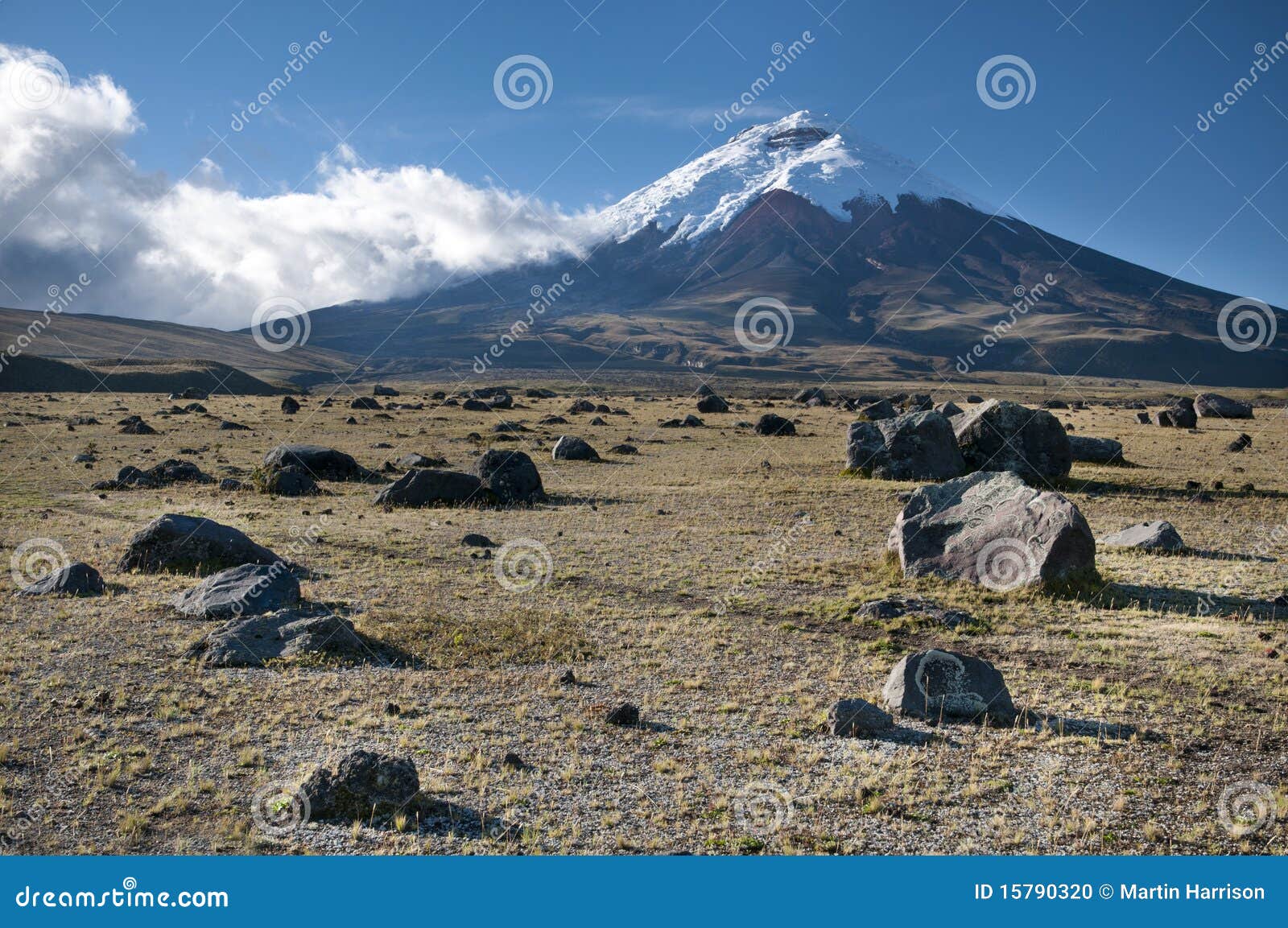 Vulcano Del Cotopaxi Nell'Ecuador Fotografia Stock - Immagine di nave ...