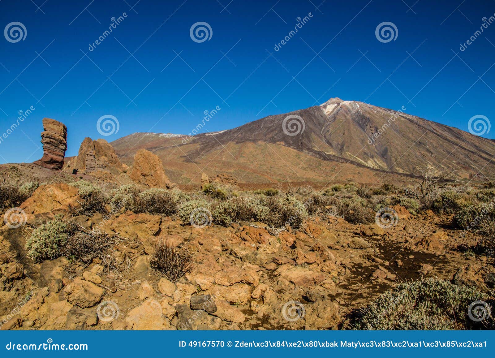 Vulcano Di EL Teide E Lava Formation-Tenerife, Spagna Fotografia Stock ...