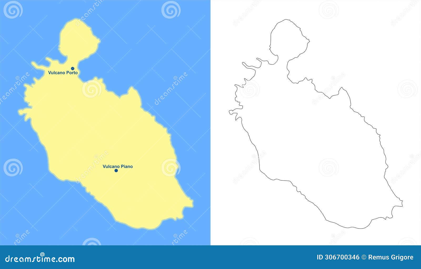 Aeolian Archipelago Map - Cdr Format Vector Illustration ...