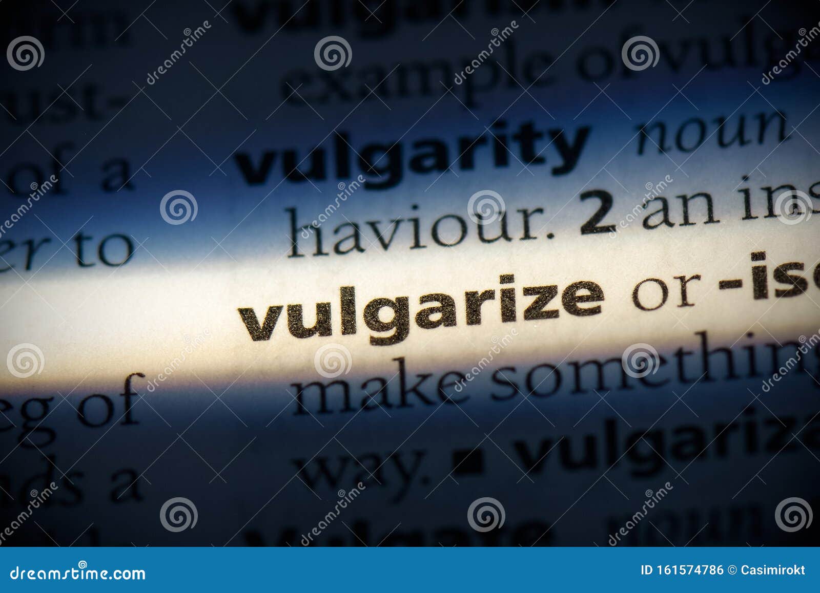Vulgarize stock photo. Image of macro, vulgarize, education - 161574786