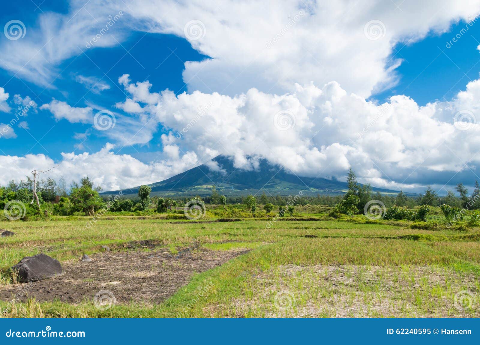 Vulkan Mayon in Den Philippinen Stockbild - Bild von umgebung, insel ...