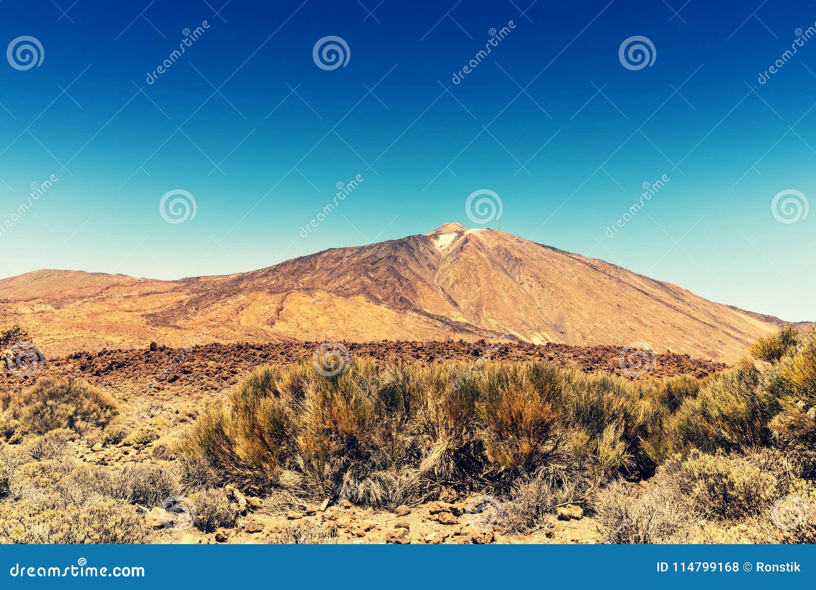 Vulkan Teide Kanarische Inseln Teneriffas Stockfoto - Bild von vulkan ...