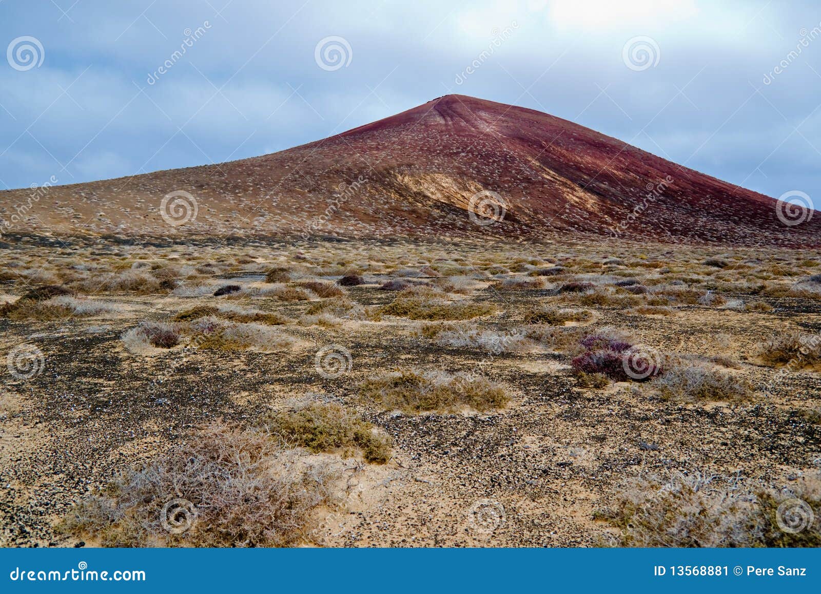 Vulkan in Timanfaya, Lanzarote Stockbild - Bild von krater, vulkan ...