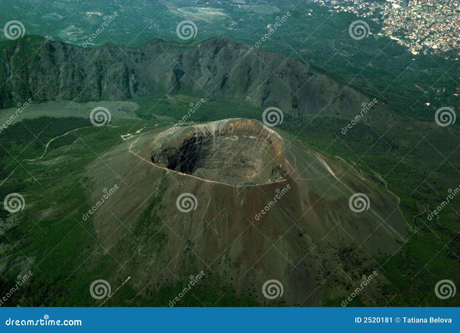 Vulkan Vesuv stockbild. Bild von frech, unfall, italien - 2520181