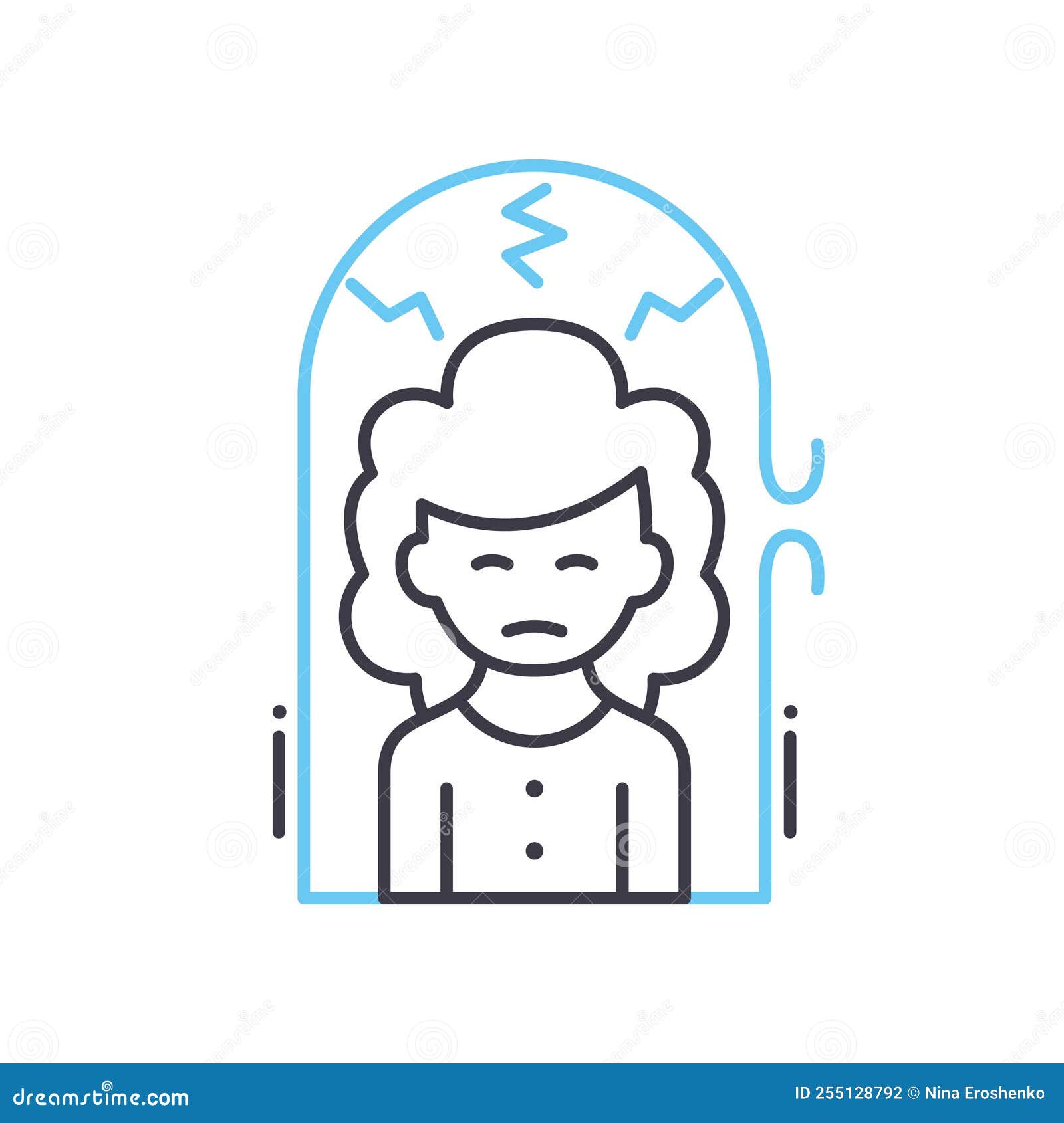 Vulnerability Line Icon, Outline Symbol, Vector Illustration, Concept ...