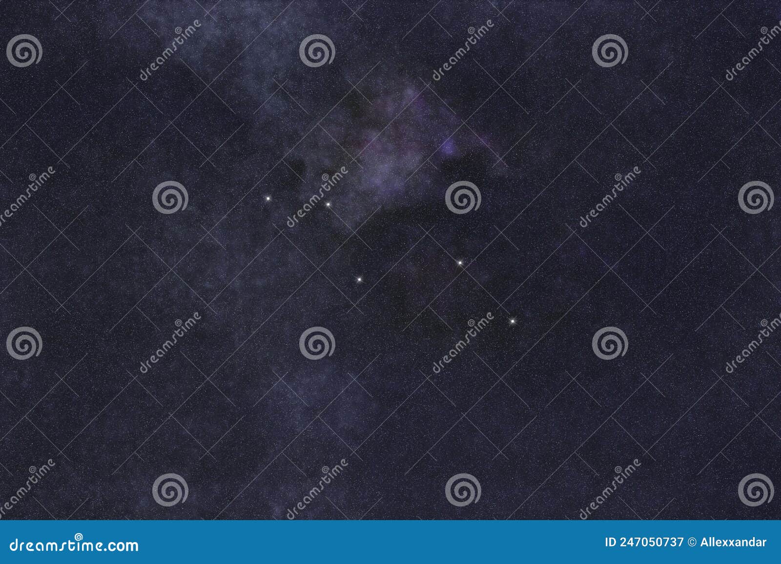 Vulpecula Constellation, Cluster of Stars, Fox Constellation Stock ...
