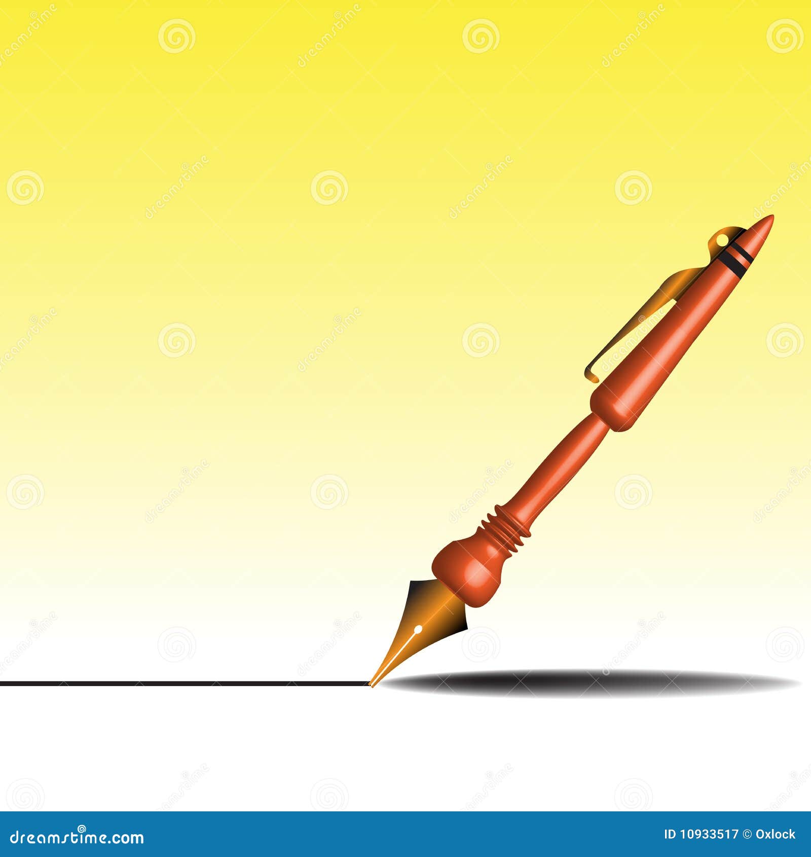 Vulpen vector illustratie. Illustration of handschrift - 10933517