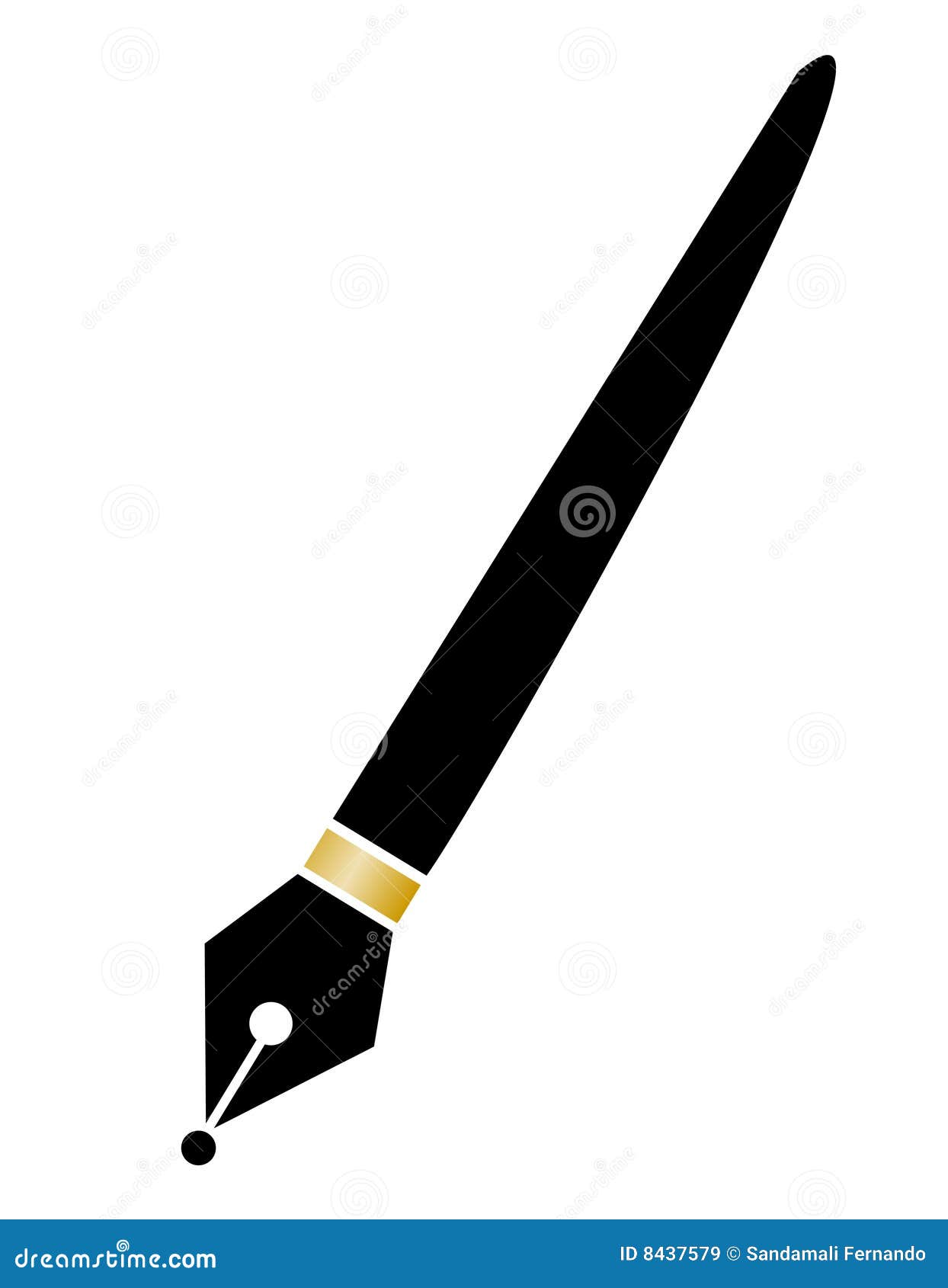 Vulpen vector illustratie. Illustration of vector, inkt - 8437579
