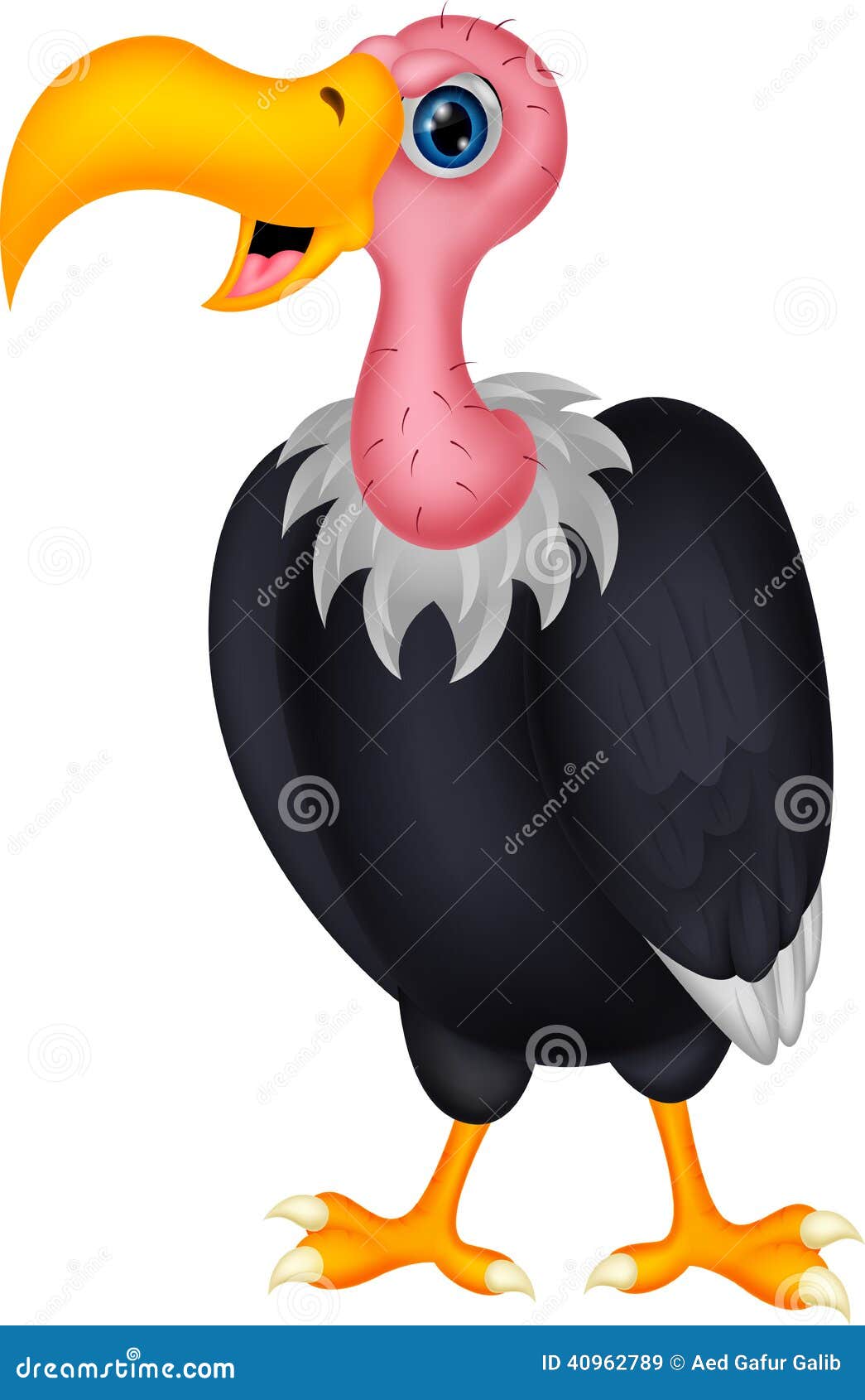 Vulture cartoon stock vector. Illustration of animal - 40962789