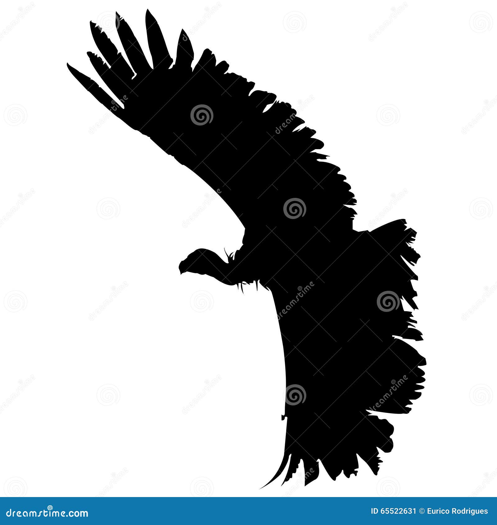 Vulture Flying - Vector Image Stock Illustration - Illustration of ...