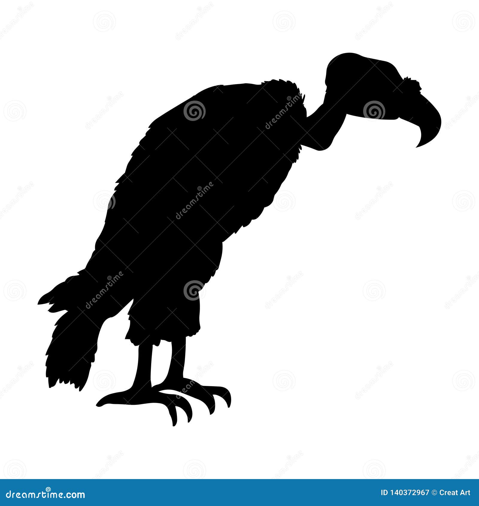 Vulture Vector Illustration Black Silhouette Stock Vector ... Vulture Vector Illustration Black Silhouette Stock Vector ...