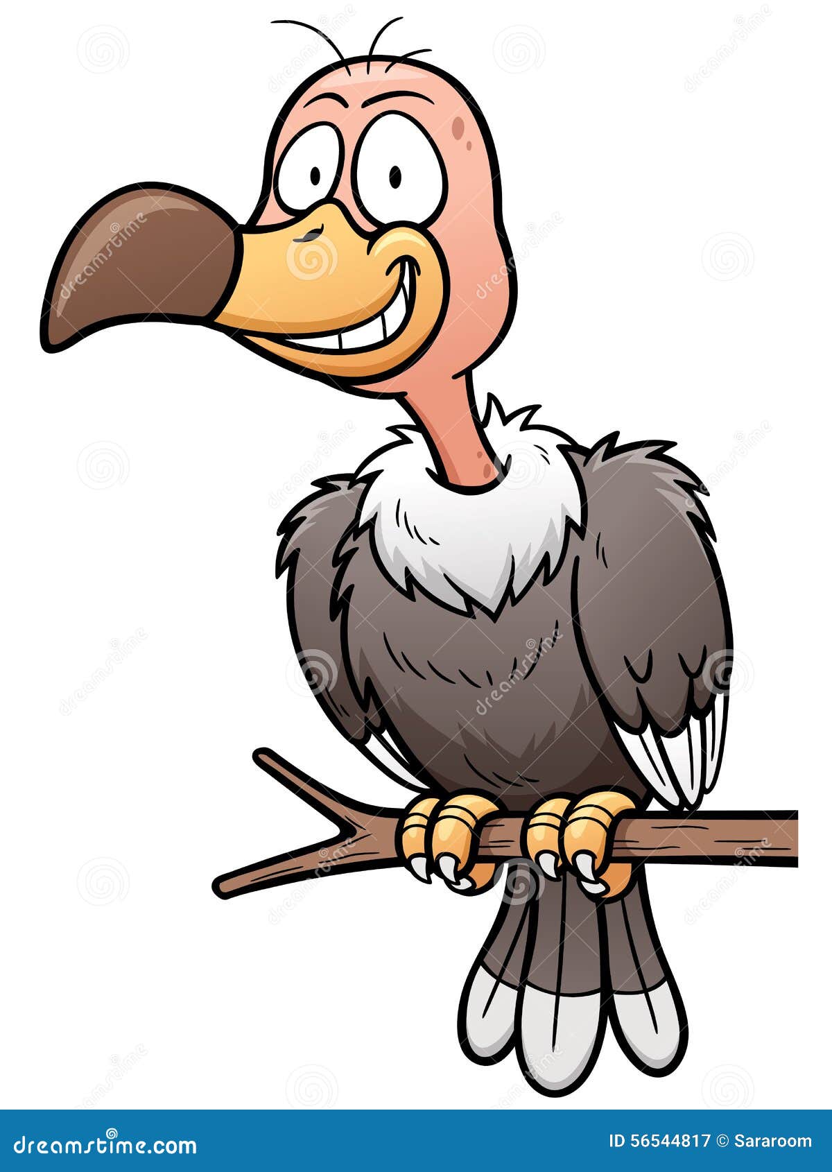 Vulture stock vector. Illustration of hawk, humor, bird - 56544817