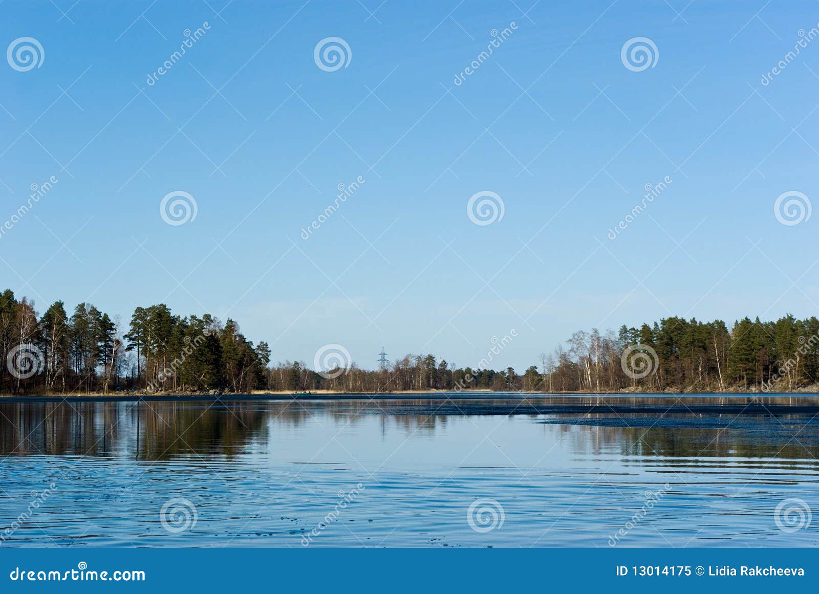 Vuoksi River Spring Landscape Stock Image - Image of river, landscape ...