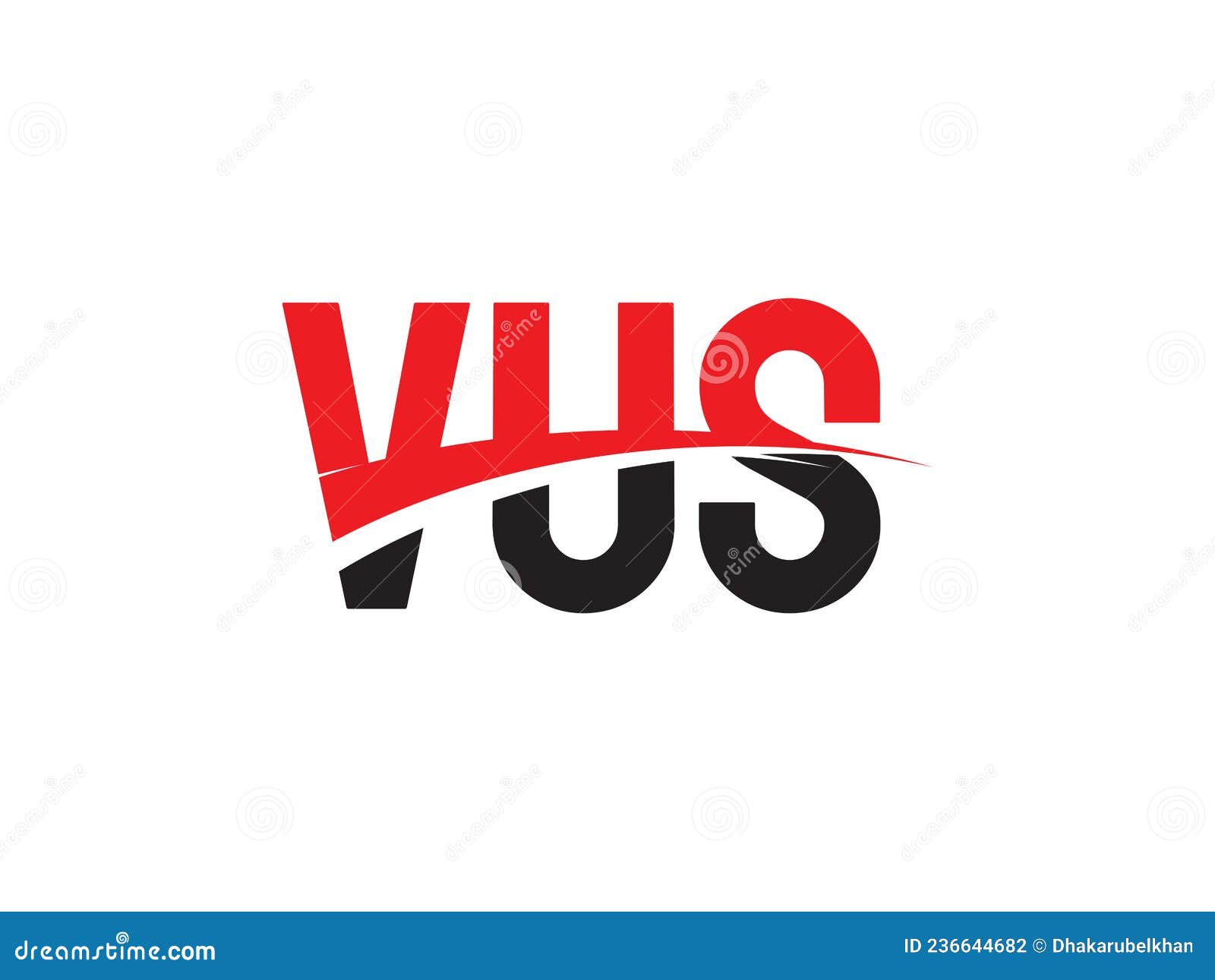 VUS Letter Initial Logo Design Vector Illustration Stock Vector ...