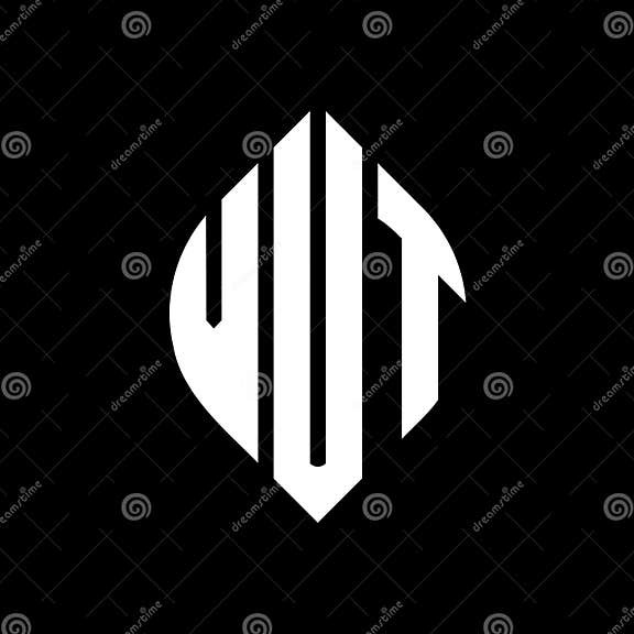 Vut Circle Letter Logo Design With Circle And Ellipse Shape Vut