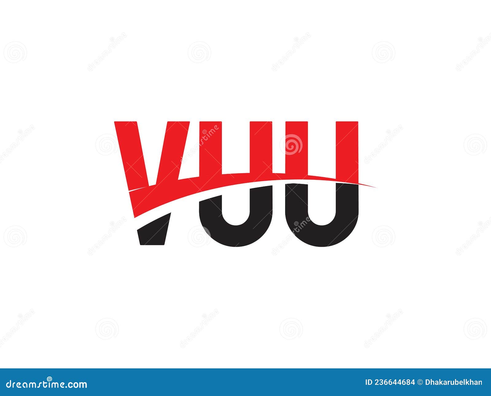 VUU Letter Initial Logo Design Vector Illustration Stock Vector ...