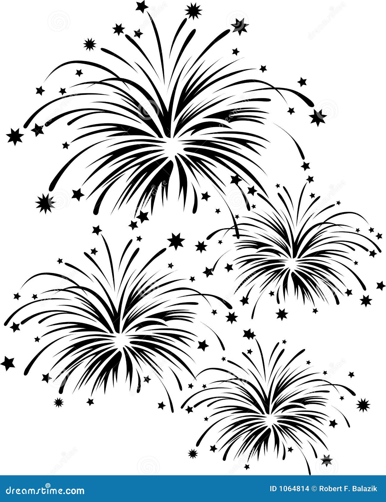 Vuurwerk stock illustratie. Illustration of flits, pyrotechniek - 1064814