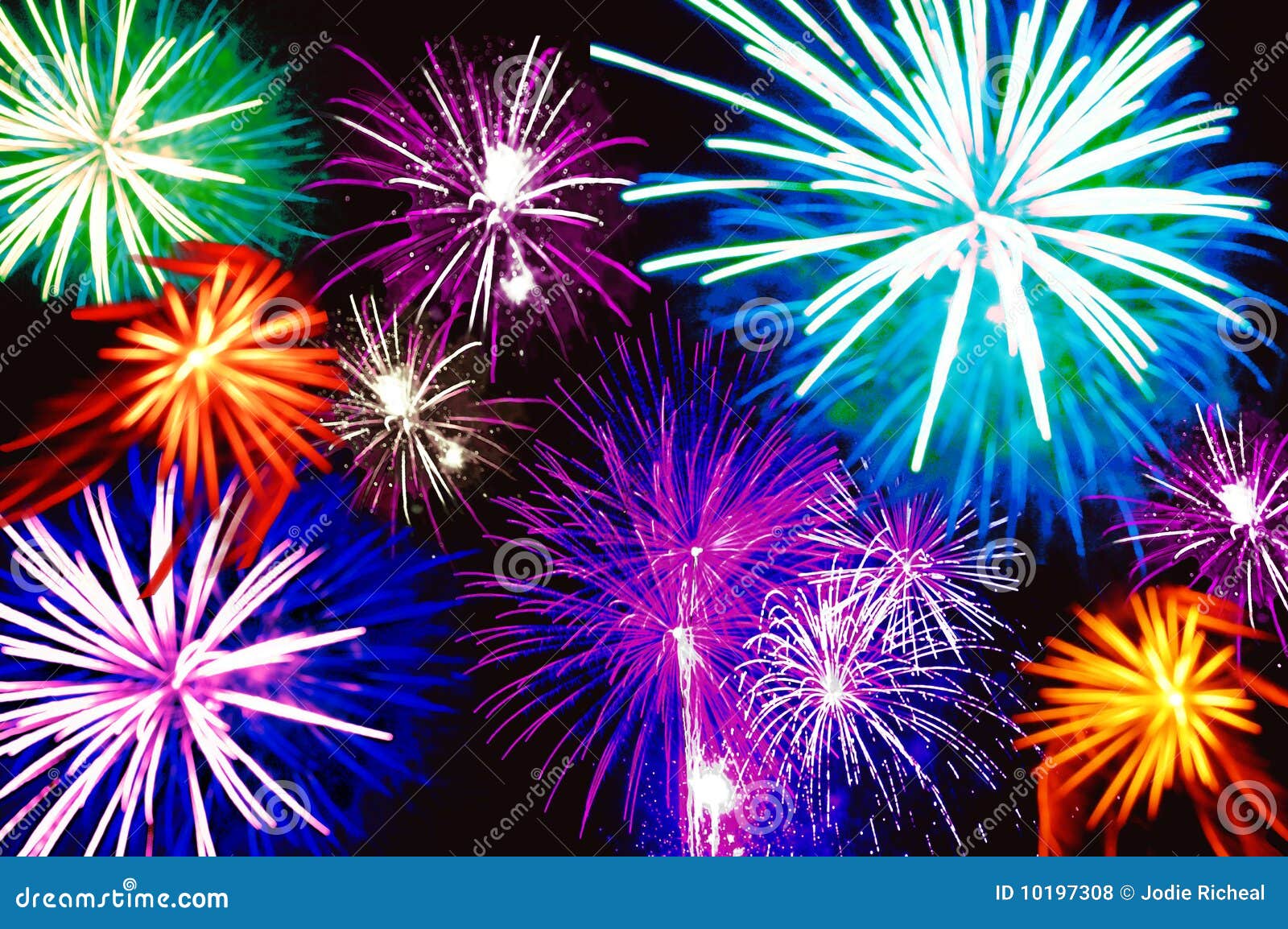 Vuurwerk 3 stock foto. Image of amerika, ontzagwekkend - 10197308