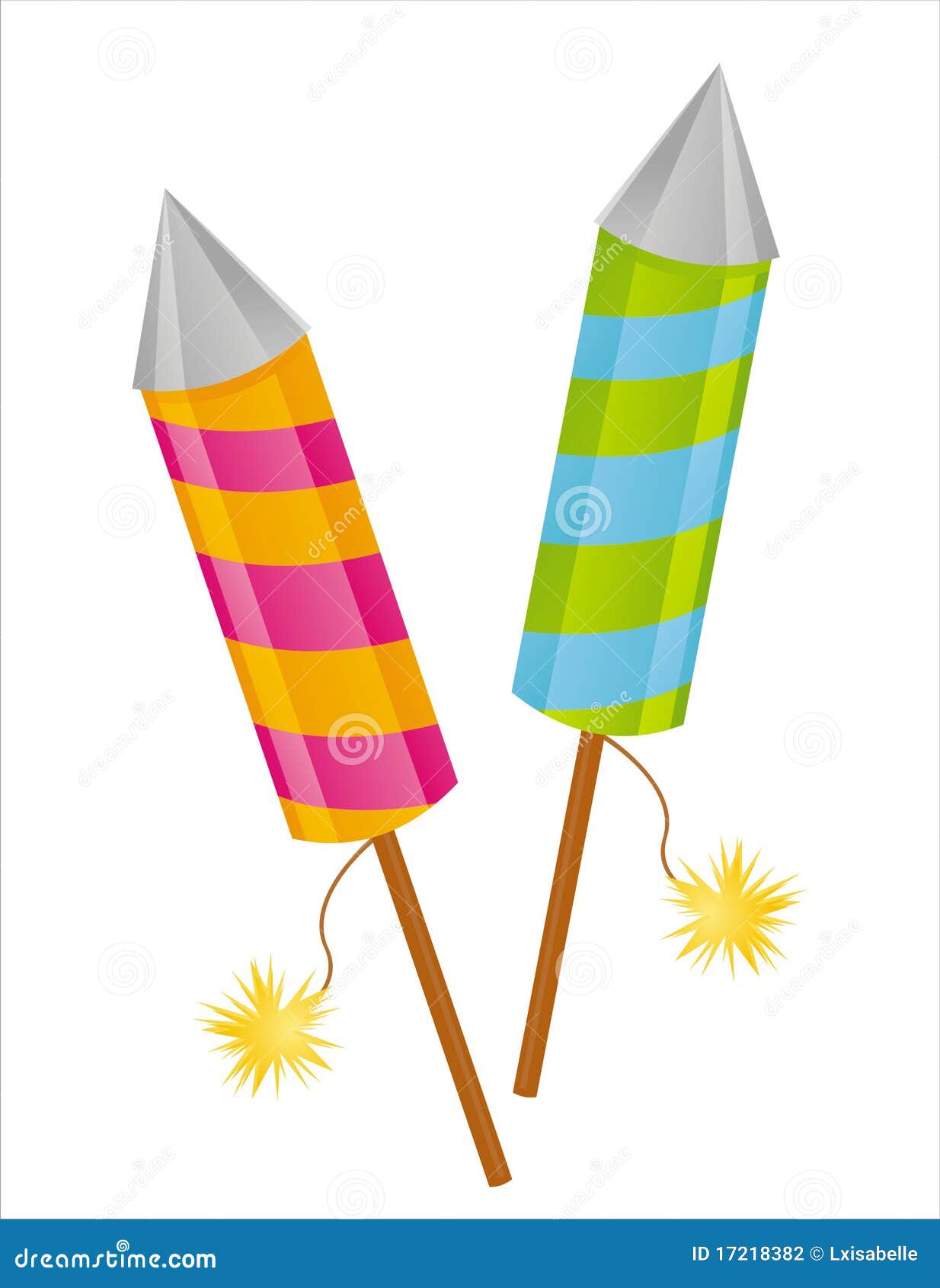 Vuurwerk Dat Op Wit Wordt Geïsoleerd Vector Illustratie - Illustration ...