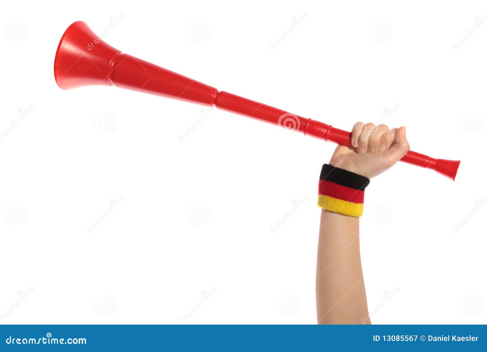 Vuvuzela stock image. Image of human, wrist, fingers - 13085567