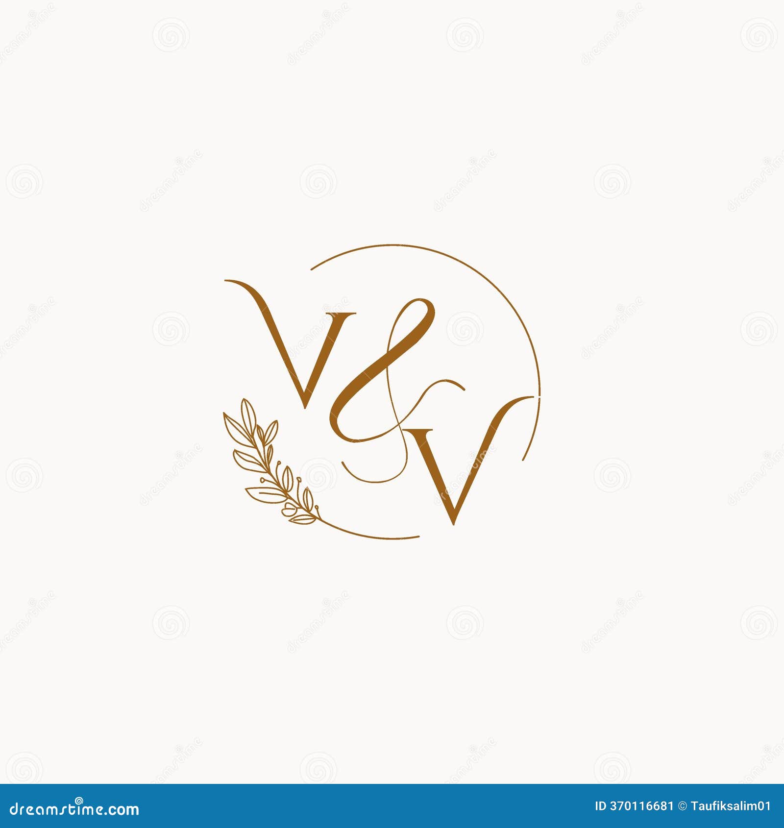 MK Initial Wedding Floral Monogram Logo. Vector Illustration ...