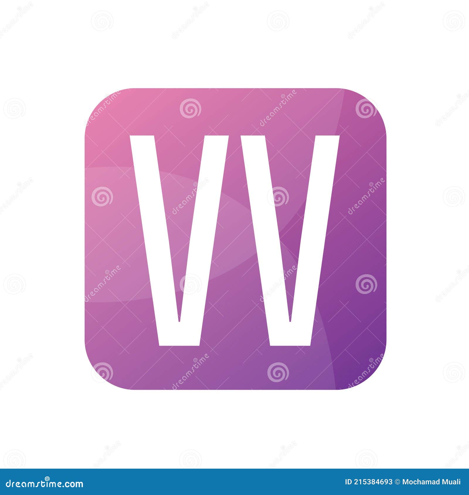 VV Letter Logo Design with Simple Style Stock Vector - Illustration of ...