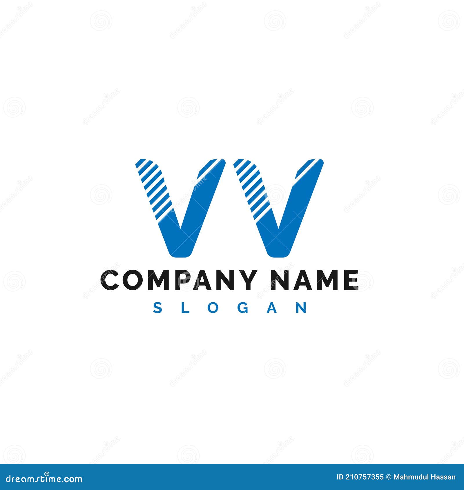 VV Letter Logo Design. VV Letter Logo Vector Illustration - Vector ...