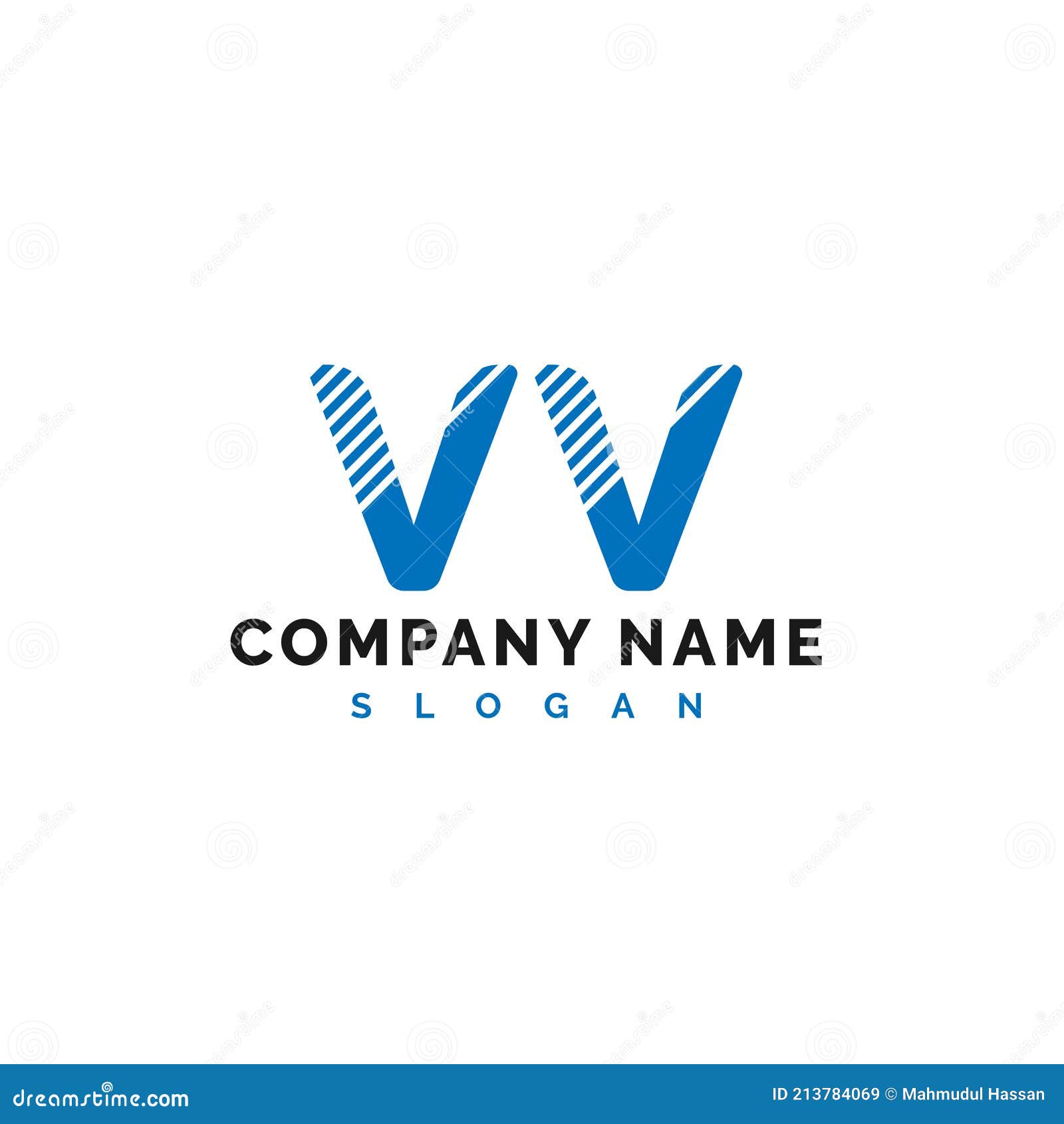 VV Letter Logo Design. VV Letter Logo Vector Illustration - Vector ...