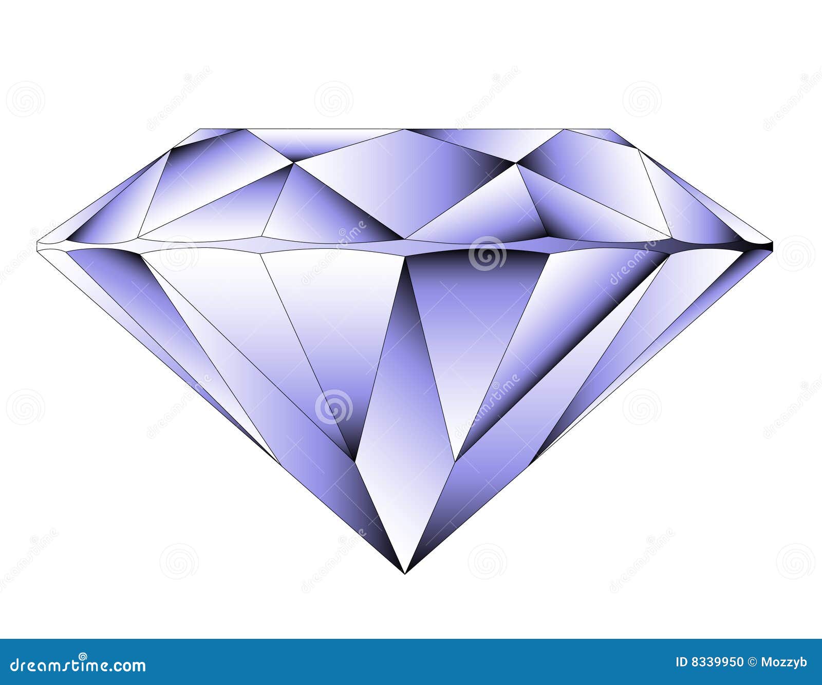 VVector Round Brilliant Cut Diamond Stock Vector - Illustration of rich ...