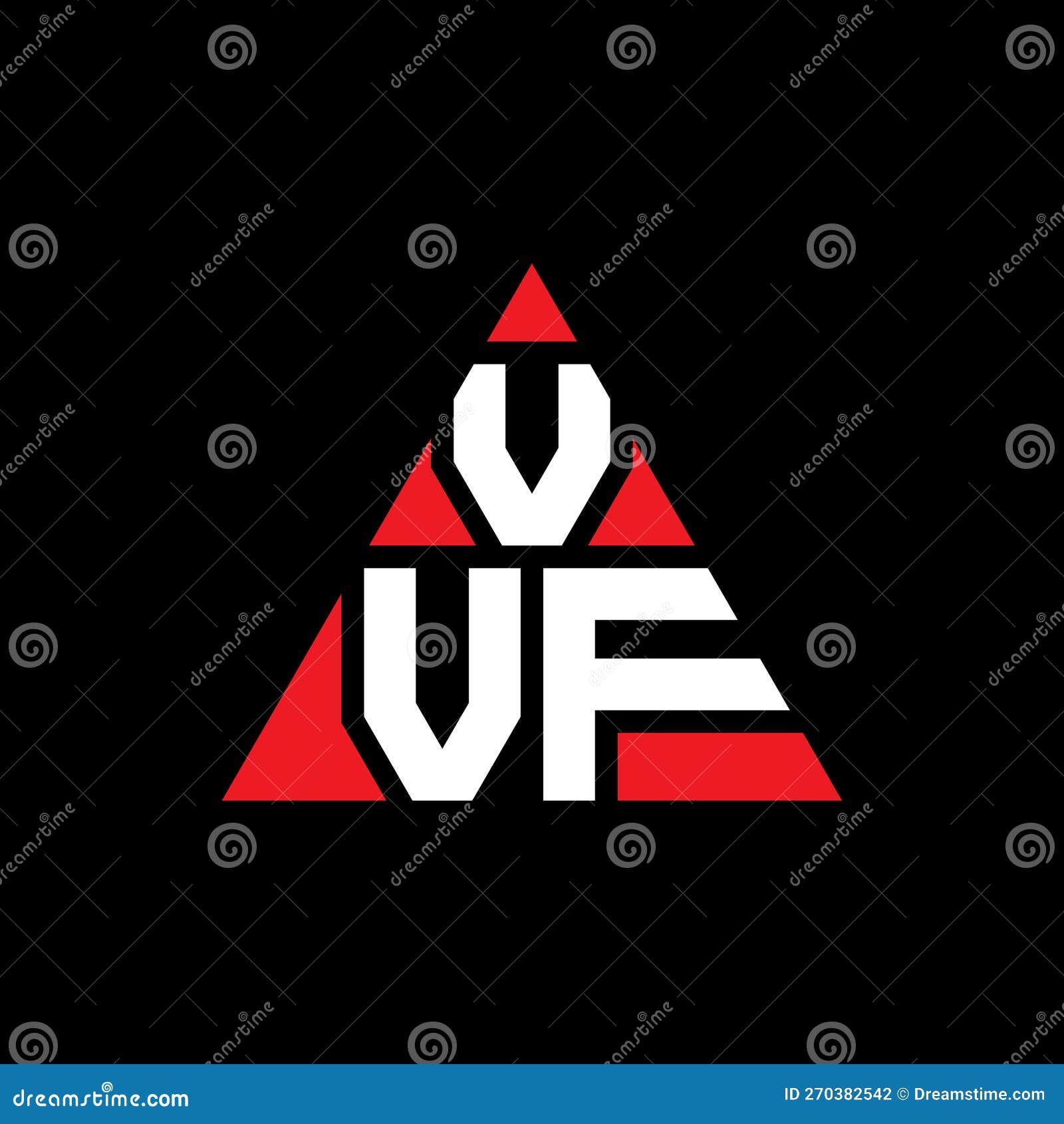 VVF Triangle Letter Logo Design with Triangle Shape. VVF Triangle Logo ...